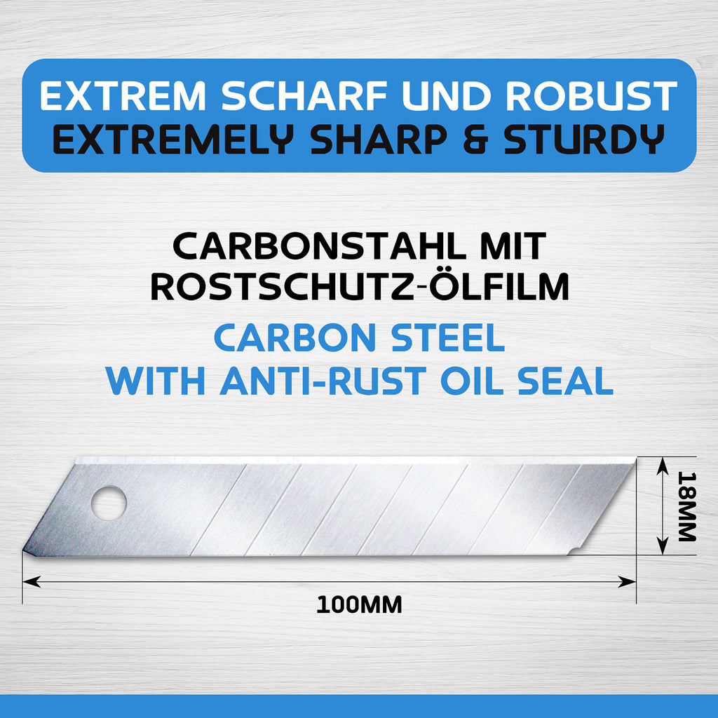 60 Cuttermesser Klingen - Silber – Effektwerk